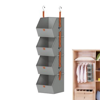 Generic T&uuml;rhaken Organizer,4-Etagen Spielzeug-Organizer - Schuhaufbewahrungsk&ouml;rbe,F&uuml;r Apartment Studentenwohnheim B&uuml;ro Schuhe Taschen Handt&uuml;cher Spielzeug Hau