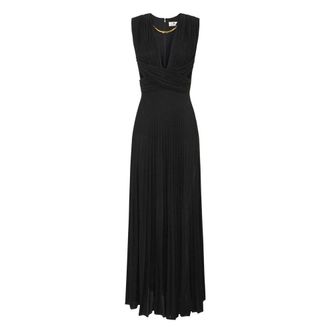 Elisabetta Franchi Femme, Robes, Noir, Taille: 38 FR Red Carpet Lurex Jersey Dress