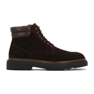 Kazar Homme, Chaussures, Brun, Taille: 45 EU Bottes marron en daim avec col doux
