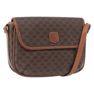 Celine Sac bandouli&egrave;re vintage en toile Pre-owned - Femme - Pre-owned - Brun - Taille: ONE Size