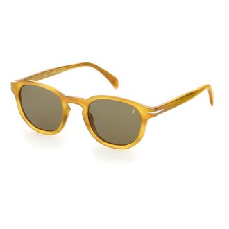 David Beckham Brille DB 1007/S Gr&ouml;&szlig;e 49-24 mm Gelb Horn