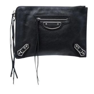 Balenciaga Sac pochette vintage Pre-owned - Femme - Pre-owned - Noir - Taille: ONE Size
