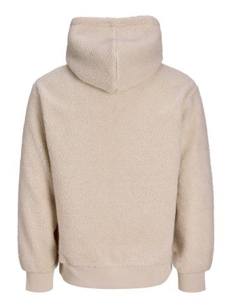 Jack & Jones Kapuzensweatshirt JJSOHO TEDDY SWEAT HOOD SN Kunstfaser, relaxed fit