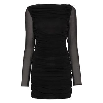 Andamane Schwarzes Seiden Drapiertes Minikleid - - Dresses - Damen - Schwarzk - L
