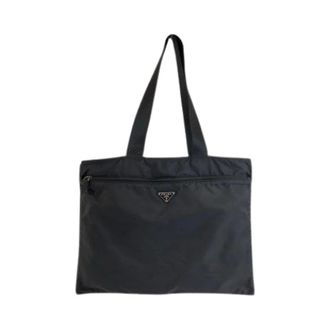 Prada Sac 2-en-1 en nylon Tessuto Pre-owned - Femme - Pre-owned - Noir - Taille: ONE Size
