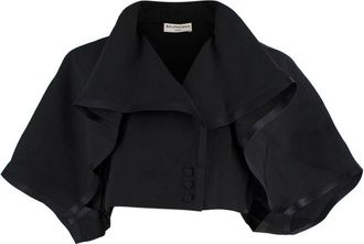 Balenciaga Black Halterneck Waistcoat Silk Top Size M