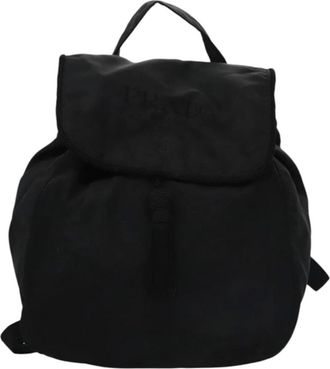 Prada unisex, Pre-owned, Noir, Taille: ONE Size Sac &agrave; dos Vintage en nylon Pre-owned