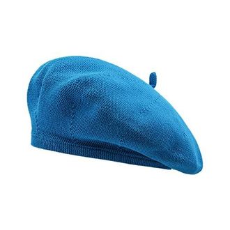 Generic B&eacute;ret pour femme - L&eacute;ger et respirant - Couleur unie - Avec visi&egrave;re, bleu, M