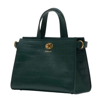 Burberry Womens Tote Green Lambskin