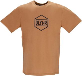 Dolly Noire Logo Tee Khaki Kurzarm T-shirt - - Tops - Herren - Braun - XL