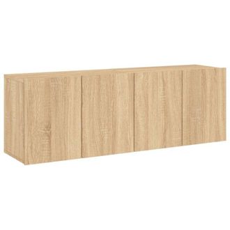 vidaXL Vidaxl - Meuble TV mural 2 pcs en bois ding&eacute;nierie ch&ecirc;ne sonoma 60x30x41 cm - R&eacute;sistant &agrave; lhumidit&eacute; - Grand espace de rangement