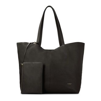 Kazar Femme, Sacs, Noir, Taille: ONE Size Grand sac &agrave; bandouli&egrave;re noir avec pochette amovible