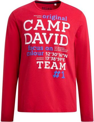 Camp David Rundhalsshirt aus Baumwolle