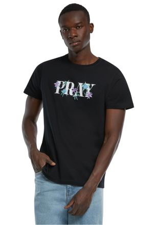 Mister Tee Herren Flower Pray Tee Black, XL