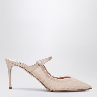 Aquazzura Voile Mule 75 puderrosa