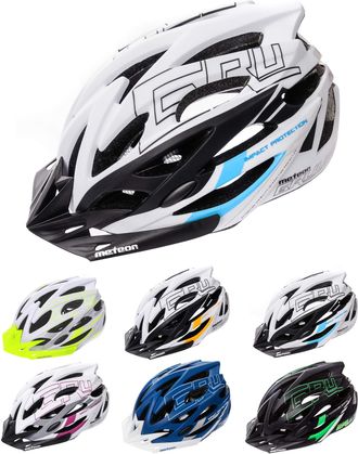 Meteor Fahrradhelm Herren Damen Kinder-Helm MTB rollerhelm kinderfahrradhelm Mountainbike rennradhelm Inliner skaterhelm BMX fahradhelm Scooter Jungen Bike H