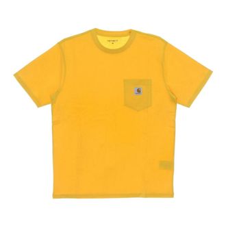 Carhartt Work in Progress Homme, Tops, Orange, Taille: XL Tee &agrave; poche Popsicle T-Shirt
