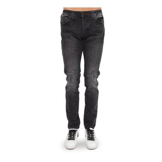 Philipp Plein Super Straight Cut Skull Jeans - - Jeans - Herren - Schwarzk - W33