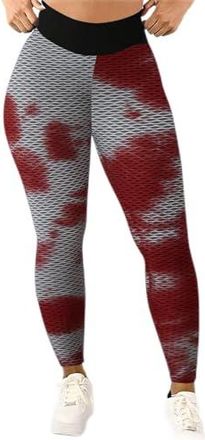 Generic Legging de sport 2026 pour femme, pantalon de yoga extensible pour femme, Rouge, M