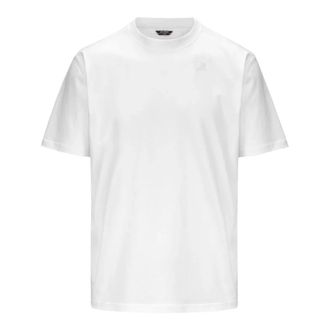 K-Way Homme, Tops, Blanc, Taille: 2XL T-shirt Blanc en Coton Solo