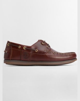 Barbour Wake Loafer Bootsschuhe in Glattleder-Qualit&auml;t in