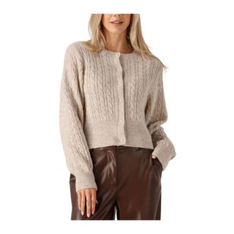 Modstr&ouml;m Damen, Strickwaren, Beige, LGr&ouml;&szlig;e