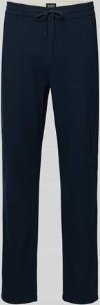 Scotch & Soda Jogpants aus Baumwoll-Leinen-Mix mit elastischem Bund