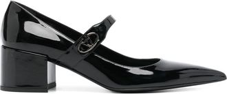 Valentino Garavani VLogo Locker Mary-Janes 50mm - Schwarz