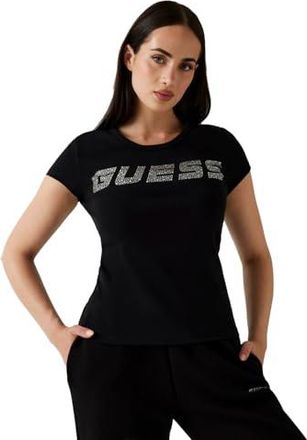 Guess TShirt MC logo strass&eacute; jeans