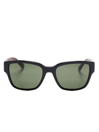 Lauren Ralph Lauren lunettes de soleil &agrave; monture rectangulaire - Noir