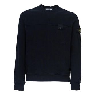 Stone Island Rundhals-Sweatshirt - - Sweatshirts & Hoodies - Herren - Blau - M