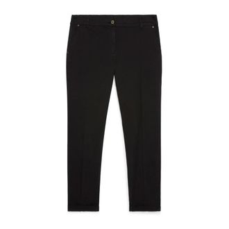 Fiorella Rubino Baumwoll-Chino-Hose - - Trousers - Damen - Schwarzk - L