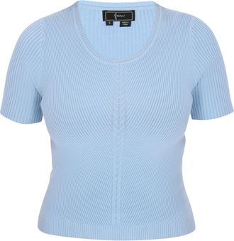 Faina Pullover Frauen hellblau