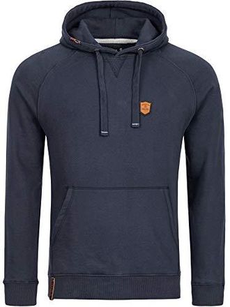 Indicode Hommes Litcham Hoodie | Sweat à Capuche Navy L