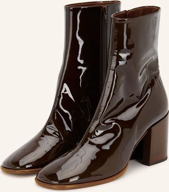 Dries Van Noten Dries Van Noten Lackstiefeletten gruen