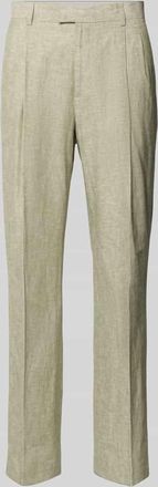 Mc Neal Anzughose aus Leinen-Mix mit B&uuml;gelfalten