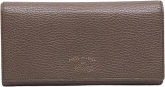 Gucci Portefeuille Continental Swing Pre-owned - Femme - Pre-owned - Gris - Taille: ONE Size
