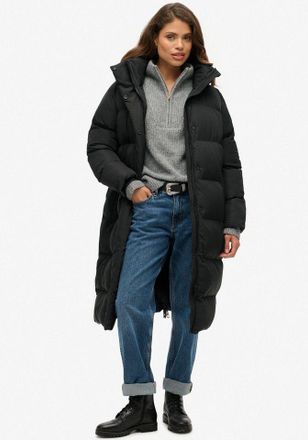Superdry Steppjacke Longline Hooded Puffer Jacket