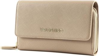 Valentino Zero Re Wallet with Shoulder Strap Beige