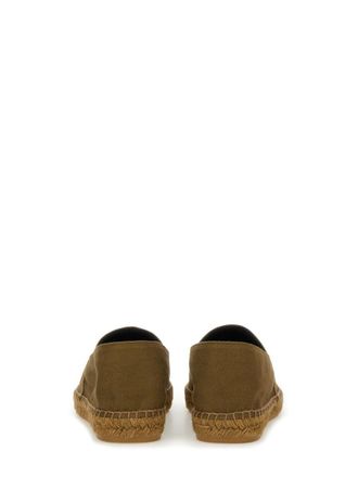 Saint Laurent Cotton Gabardine Espadrille - Brown