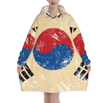 Generic Sweat &agrave; capuche vintage pour femme et homme adulte surdimensionn&eacute; pour une couverture douce et chaude