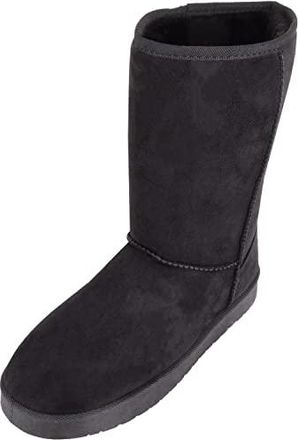 Absolute Footwear Bottes dhiver chaudes et confortables pour femme avec int&eacute;rieur en fausse fourrure &eacute;paisse, Noir, 37 EU