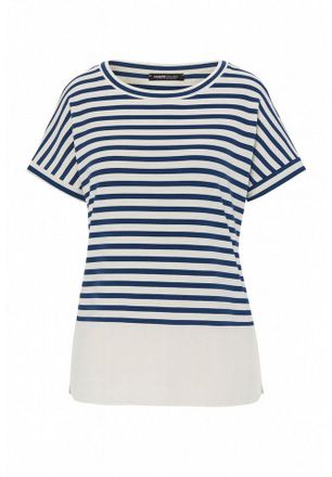 Frank Walder T-Shirt mit Kontrastsaum