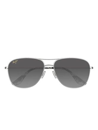 Maui Jim Cliff House Sonnenbrille - Silber