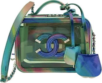 Chanel Crossbody Bags - Chanel Vanity Case Bag Small PVC Rainbow limited / - Gr. unisize - in Gr&uuml;n - f&uuml;r Damen