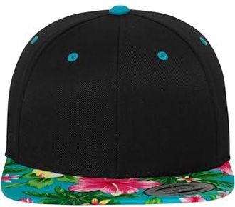 Flexfit Mixte Hawaiian Snapback Blk/Aqua One Size Casquette, blk/aqua, Taille unique EU