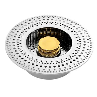 Generico Waschbeckenstöpsel für Küchenablauf | Abflussstopfen für Spüle | Edelstahlfilter für Lebensmittelsammler für Waschbecken, Badewanne, Dusche, Wohnmobil