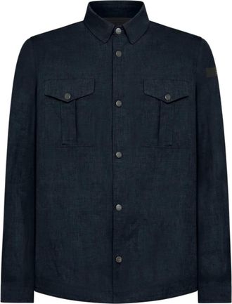 Roberto Ricci Design Rrd, Homme, Chemises, Bleu, Taille: S Lynco Overshirt Jkt
