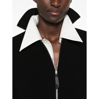 Maison Margiela Ribbed Knit Cardigan - Black
