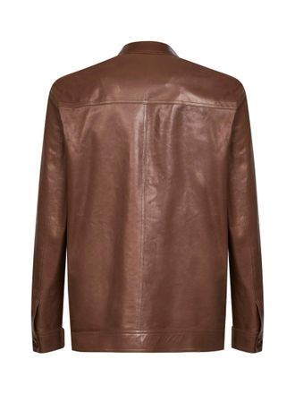 Salvatore Santoro Mens Leather Jacket Ovine Bomber